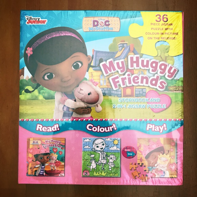 Jual My Huggy Friends Story Book and Puzzle Doc Mcstuffins Disney ...