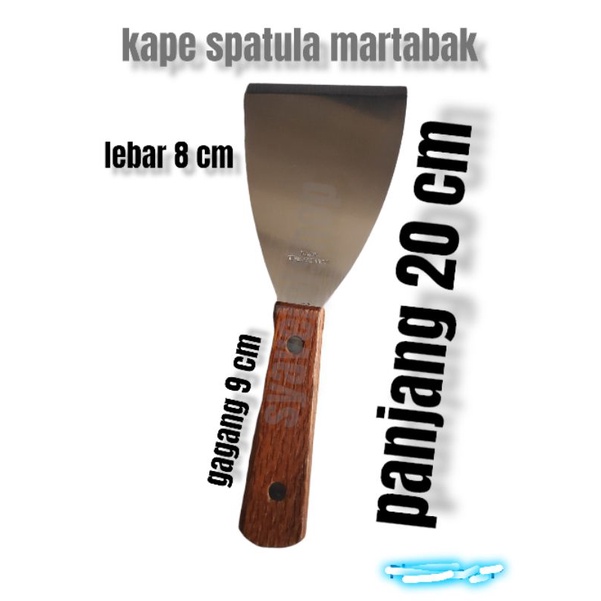 Jual kape sutil tepanyaki roti jon martabak stainless steel | Shopee ...