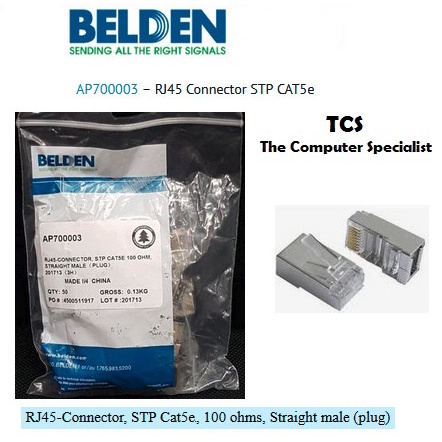 Jual BELDEN RJ45 Connector Cat5 / Cat.5e STP Metal ( AP700003 ...