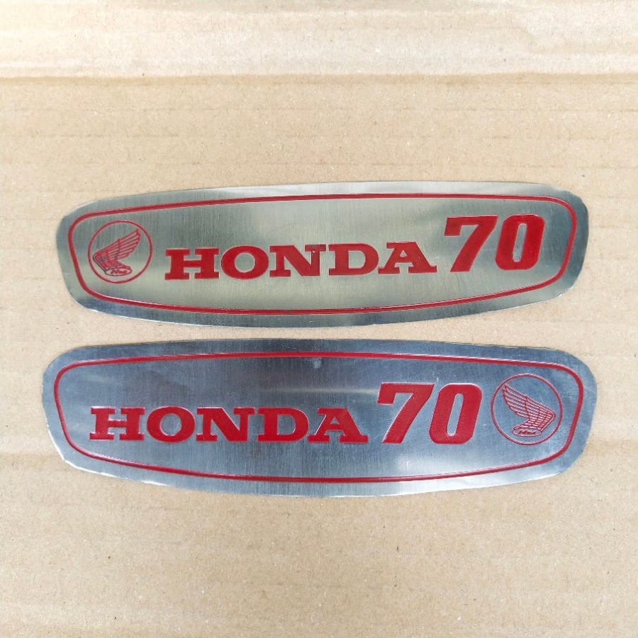 Jual Emblem tangki honda c70 pispot plat stainless | Shopee Indonesia