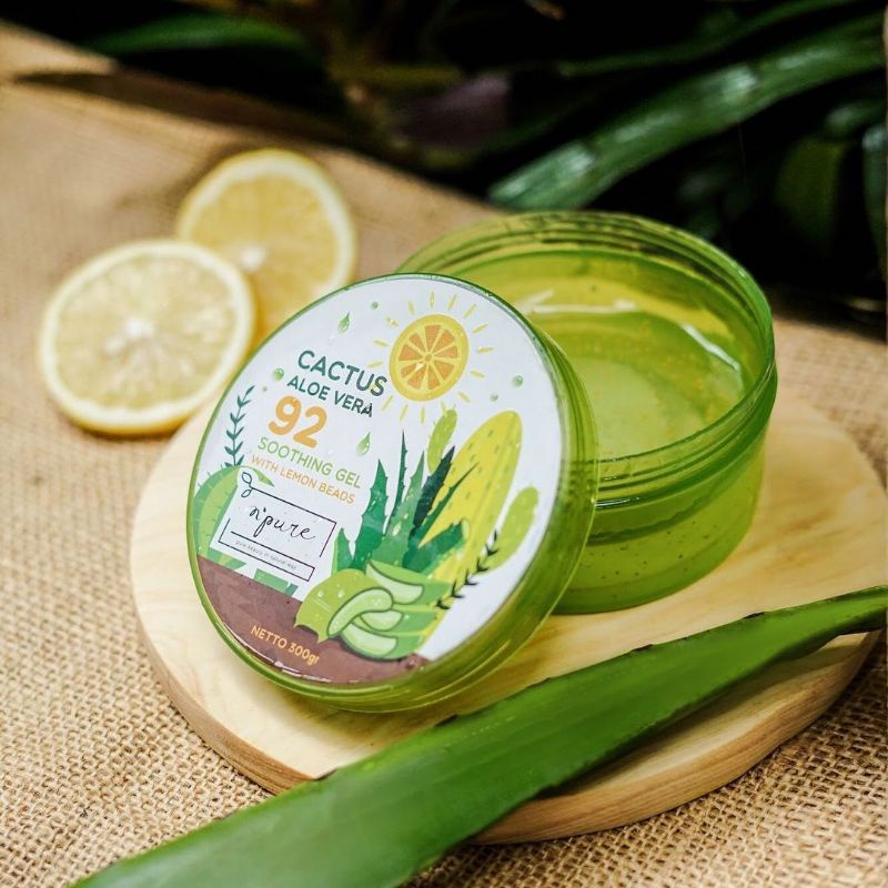 Jual N'PURE Cactus Aloe Vera Shoothing Gel | 300 ml | Shopee Indonesia