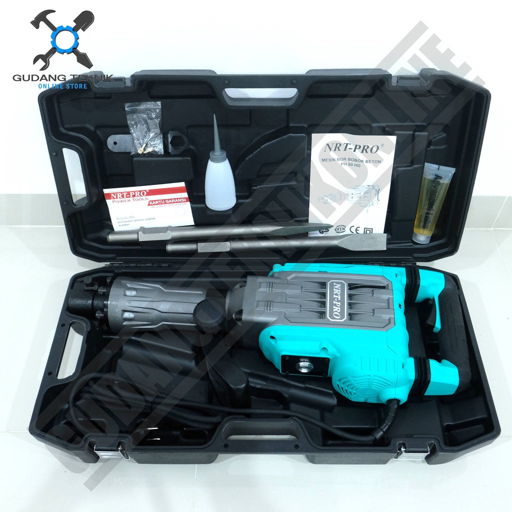 Jual Demolition Jack Hammer NRT PRO PH80 / Mesin Bobok Listrik Tembok Beton NRT PRO PH 80 PH-80 ...