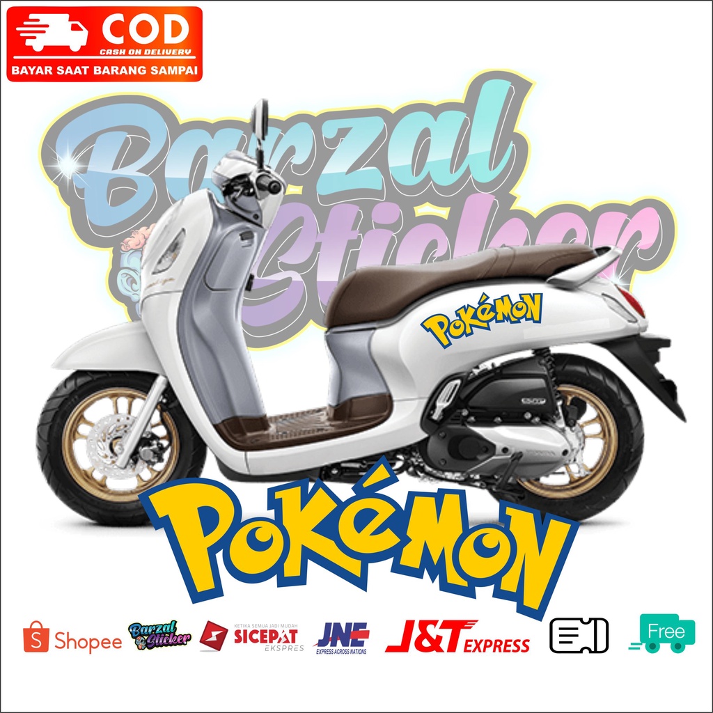 Jual sticker cutting / cuting motor / unik / LOGO POKEMON | Shopee ...