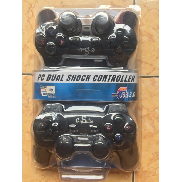 Jual gamepad-stick-pc joystick-double-pc-dual-shock-controller-usb-20 ...