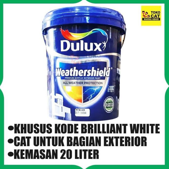 Jual Cat Tembok Dulux Weathershield 20 Liter Brilliant White Store