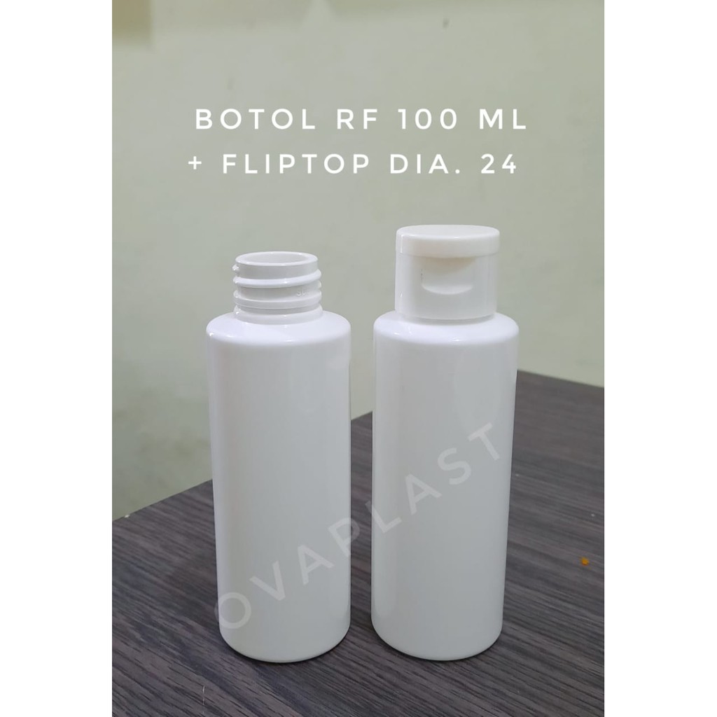 Jual Botol RF 100 ml Putih Tutup Fliptop Putih | Shopee Indonesia