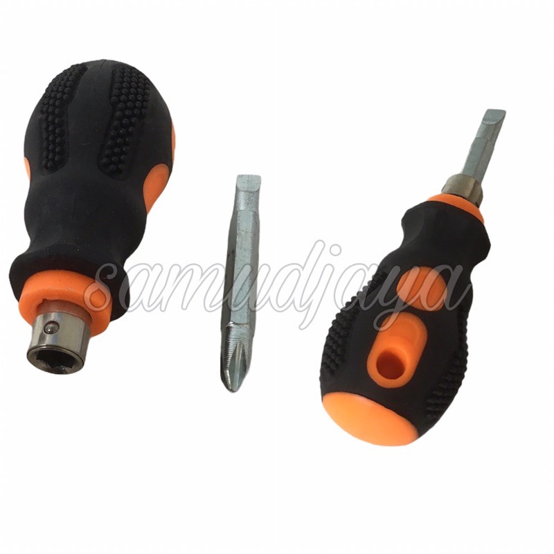 Jual obeng pendek min plus bolak balik/obeng cebol | Shopee Indonesia