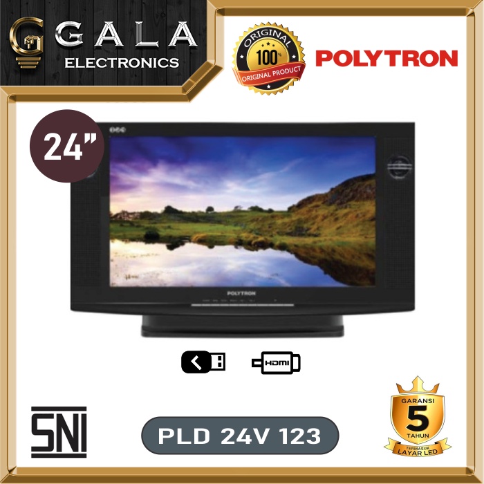 Jual LED TV Polytron 24 INCH PLD 24V123 SEMI TABUNG (Digital) | Shopee ...