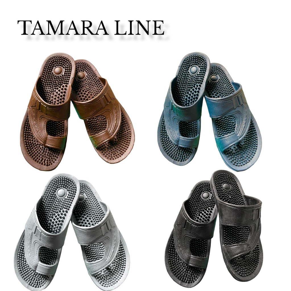 Jual Tamara Line Sandal Jepit karet Pria Dewasa Terbaru Kekinian Remaja ...
