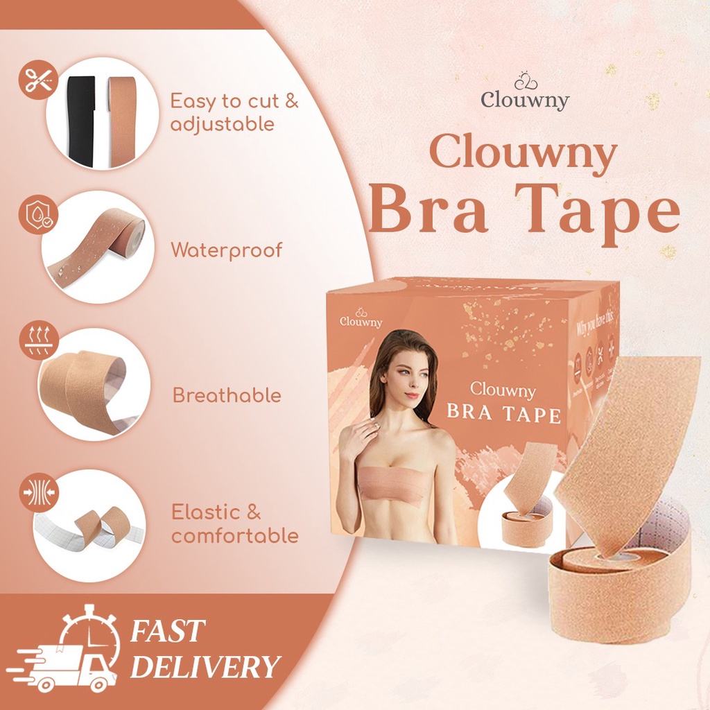 Jual Clouwny Bra Tape Body Push Up Strapless Bra Tempel Body Tape Katun ...