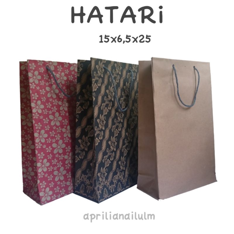 Jual Paper bag Hatari tas hajatan, souvenir isi wafer motif murah ...