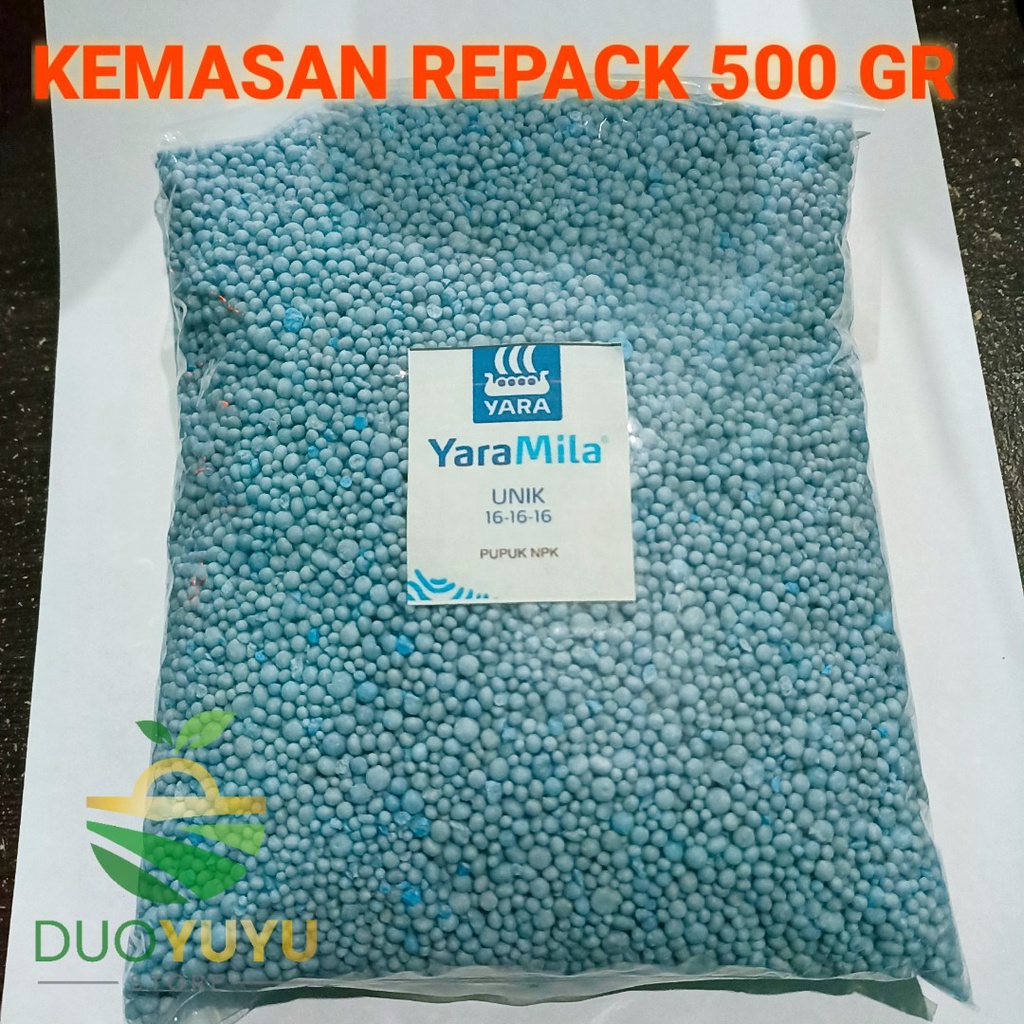 Jual Pupuk NPK Yara Mila Unik 16-16-16 Kemasan Repack 500 Gram | Shopee ...