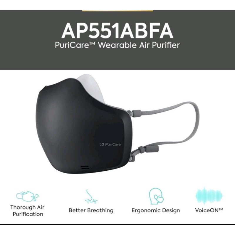 Jual LG PURICARE MASK WEARABLE AIR PURIFIER 2ND GEN-KONEKTIVITAS ...