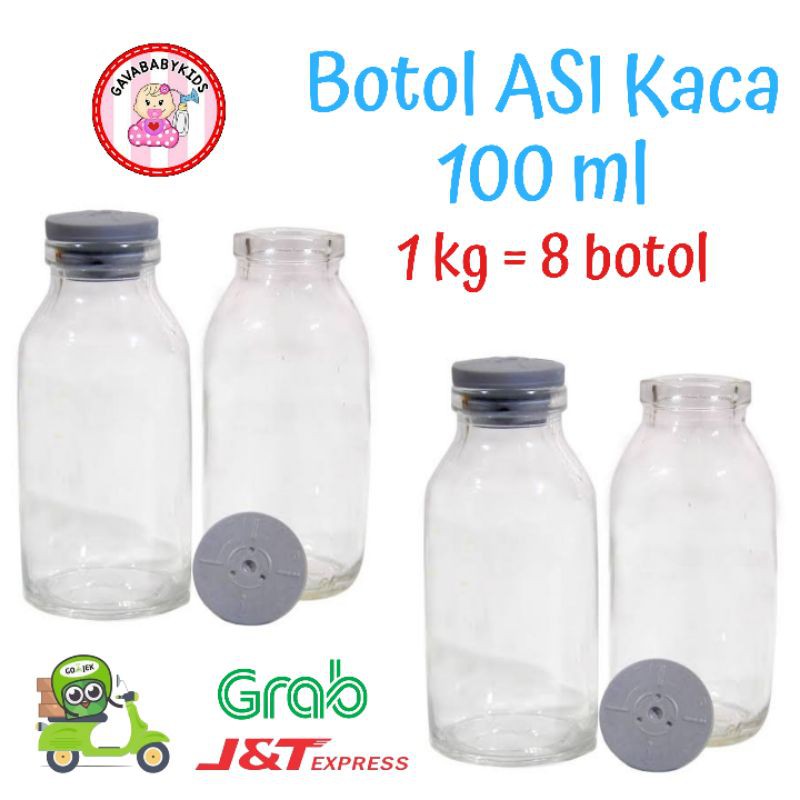 Jual BOTOL ASI KACA 100 ML FREE PACKING BUBLE WRAP PER BOTOL | Shopee ...