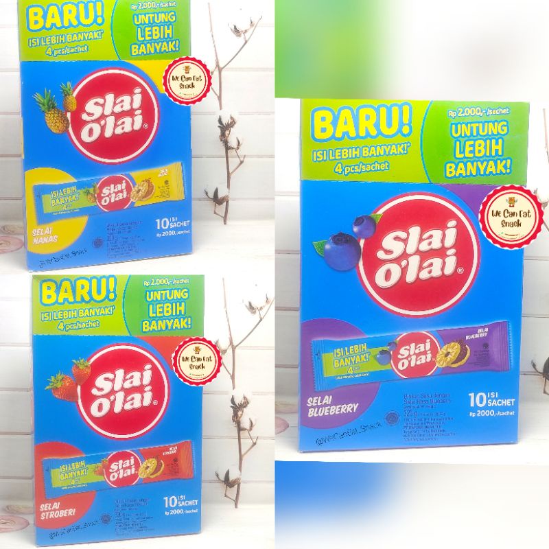 Jual Slai Olai KEMASAN BARU 32gram (1 box isi 10) | Shopee Indonesia