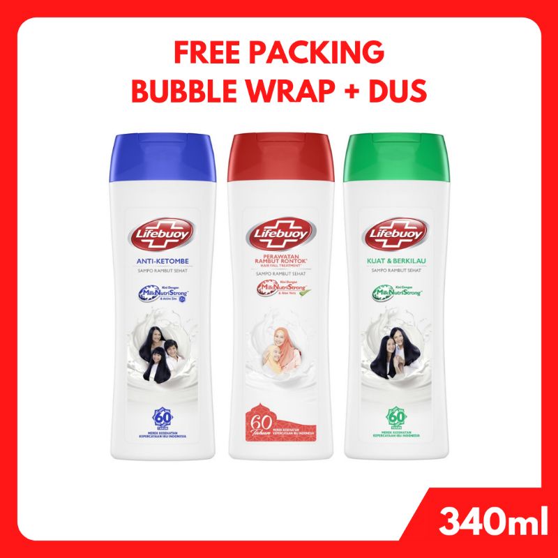 Jual Lifebuoy Shampoo 340 ml | Sampo Anti Ketombe/ Kuat & Berkilau ...