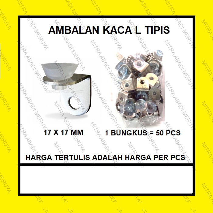Jual Siku Ambalan Bracket L Ambalan Kaca L Tipis | Shopee Indonesia