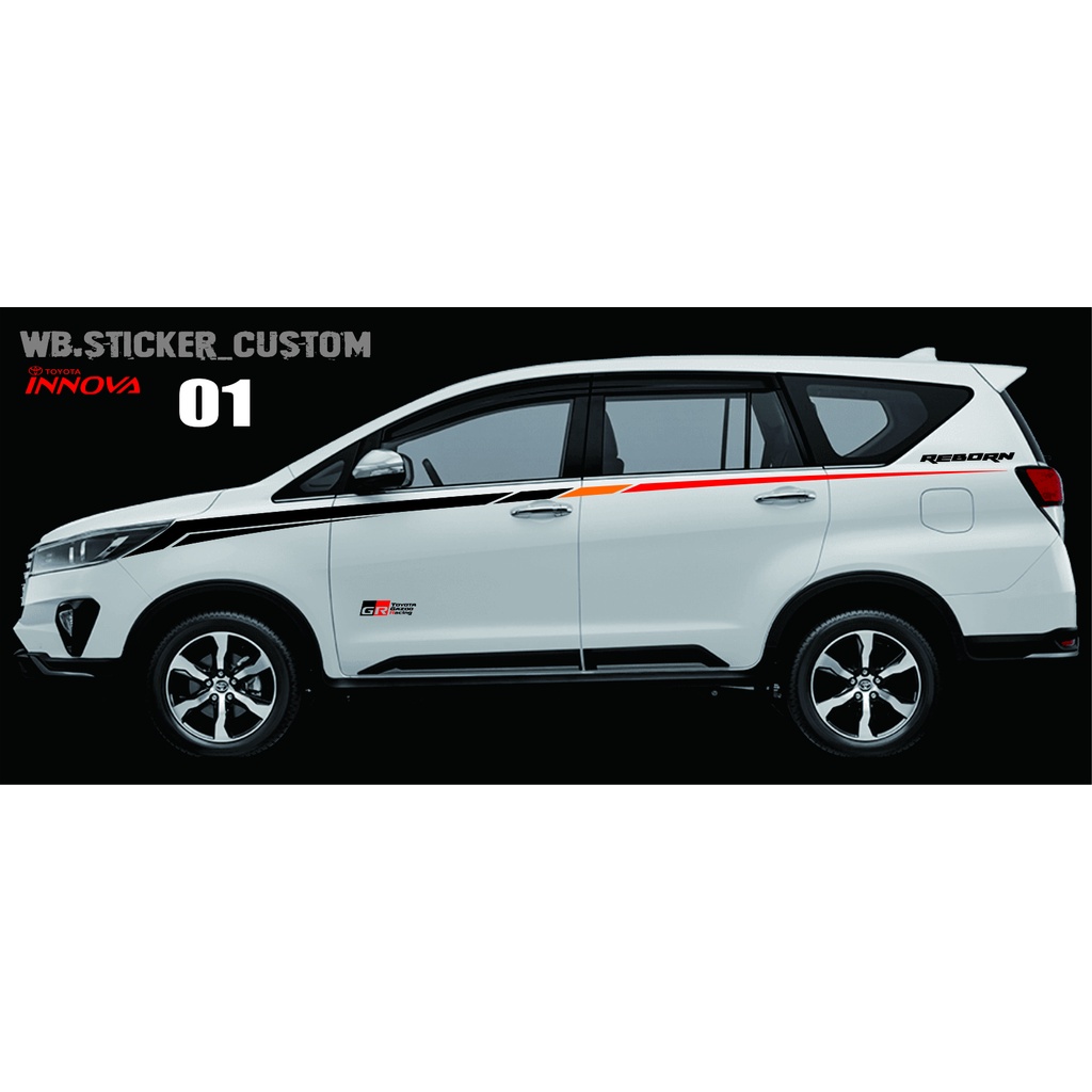 Jual STICKER BODY SAMPING CUTTING STICKER VARIASI MOBIL ALL NEW INNOVA ...