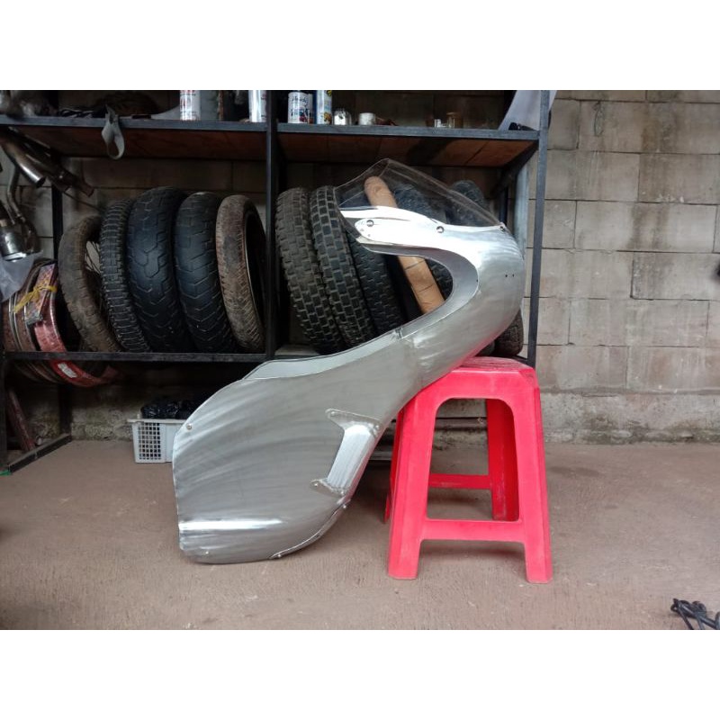 Jual full fairing caferacer lengkap dengan visor | Shopee Indonesia