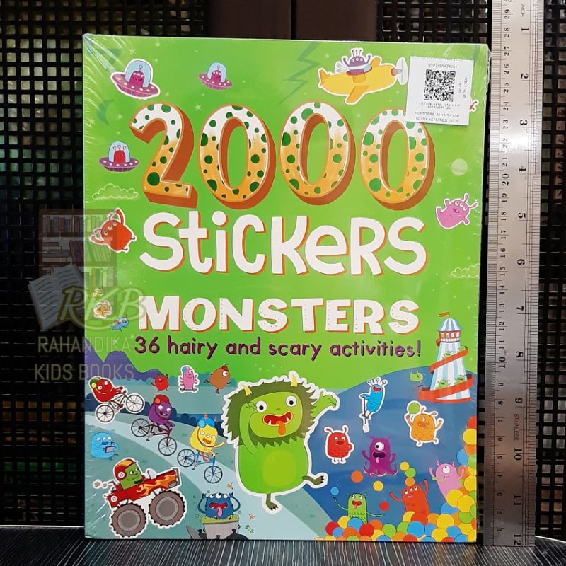 Jual IMPORT!! Kids Sticker Book 2000 Sticker Monsters | Shopee Indonesia