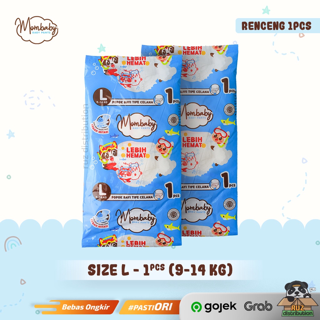 Jual Mombaby Pants S M L XL XXL - Popok Bayi Renceng Diapers Popok ...