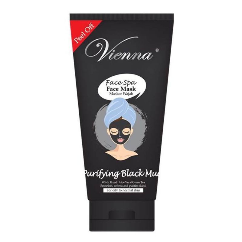 Jual Vienna Face Mask Purifying Black Mud Tube 50ml | Shopee Indonesia