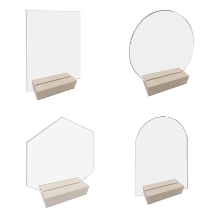 Jual STANDING AKRILIK KAYU POLOS MURAH BOGOR A6 | Shopee Indonesia