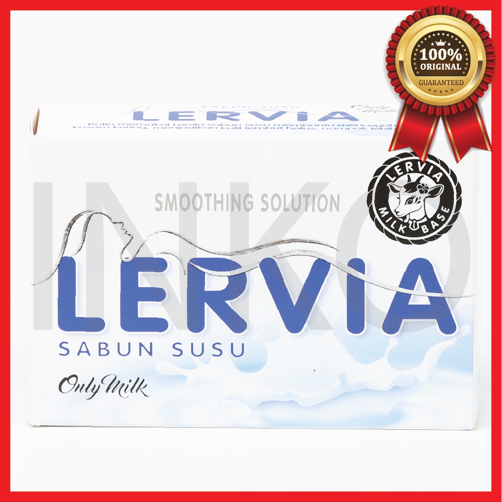 Jual LERVIA SABUN SUSU SOAP BAR ONLY MILK 90GR | Shopee Indonesia
