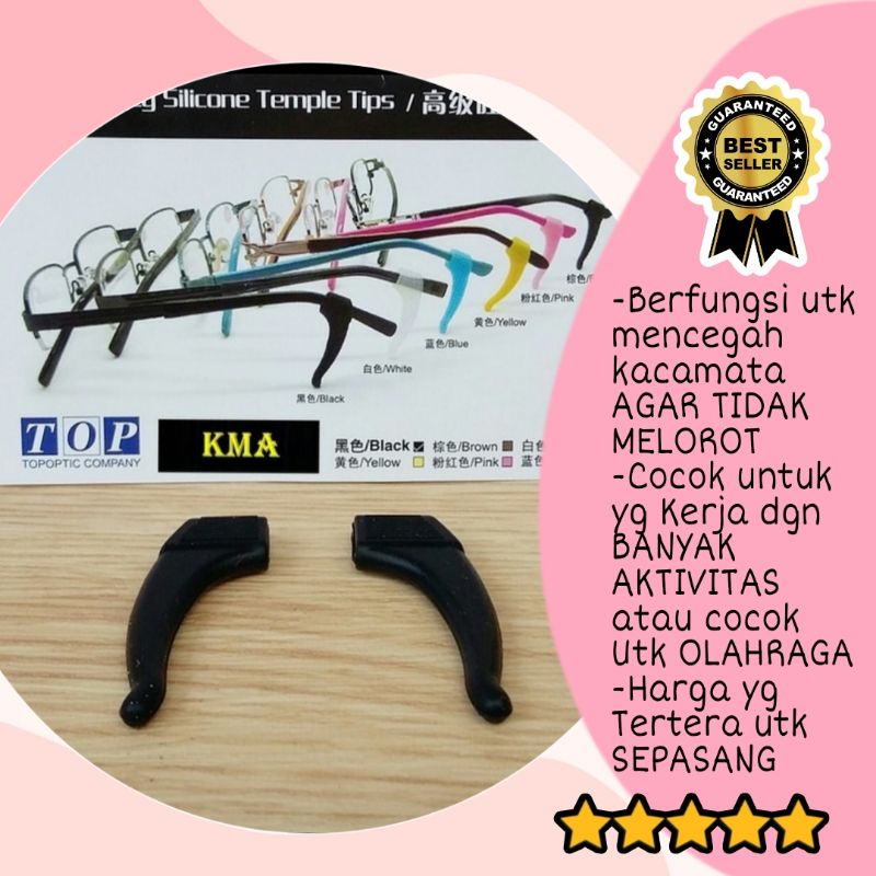 Jual PENYANGGA KACAMATA TELINGA / EAR HOOK KACAMATA SILICON / PENAHAN ...