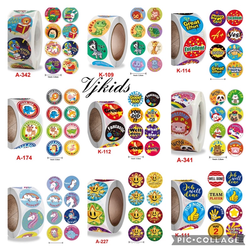 Jual stiker reward anak untuk guru, orangtua, pemberi semangat anak ...