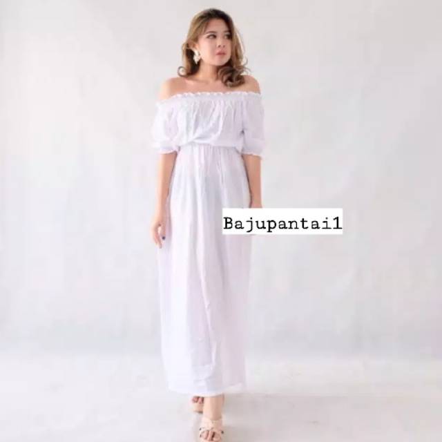 Jual MAXI DRESS SABRINA BASIC (PILIH WARNA) | Shopee Indonesia