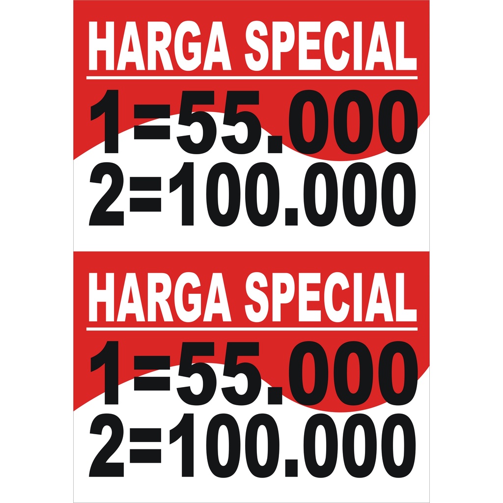 Jual Harga Special / Tag harga / KERTAS TULISAN LAMINATING / KERTAS ...