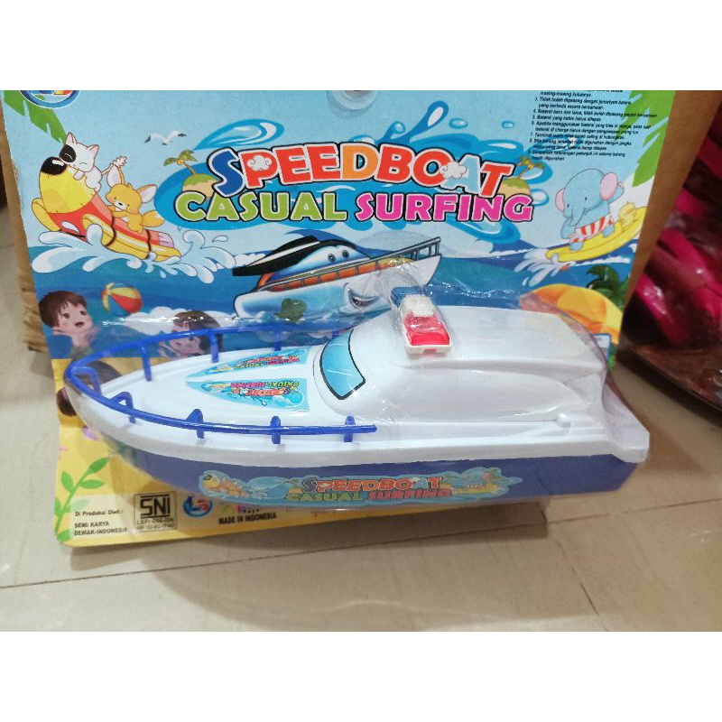 Jual Mainan Kapal Speedboat high speed | Shopee Indonesia