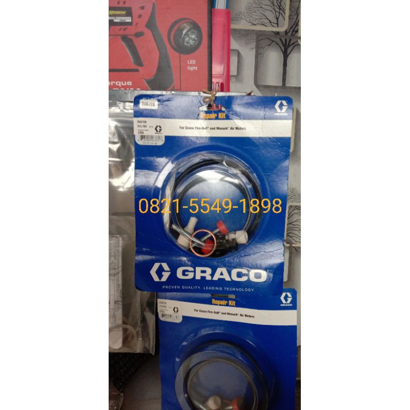 Jual Repair Kit Graco 206728 for Fireball and Monark Air Motors ...