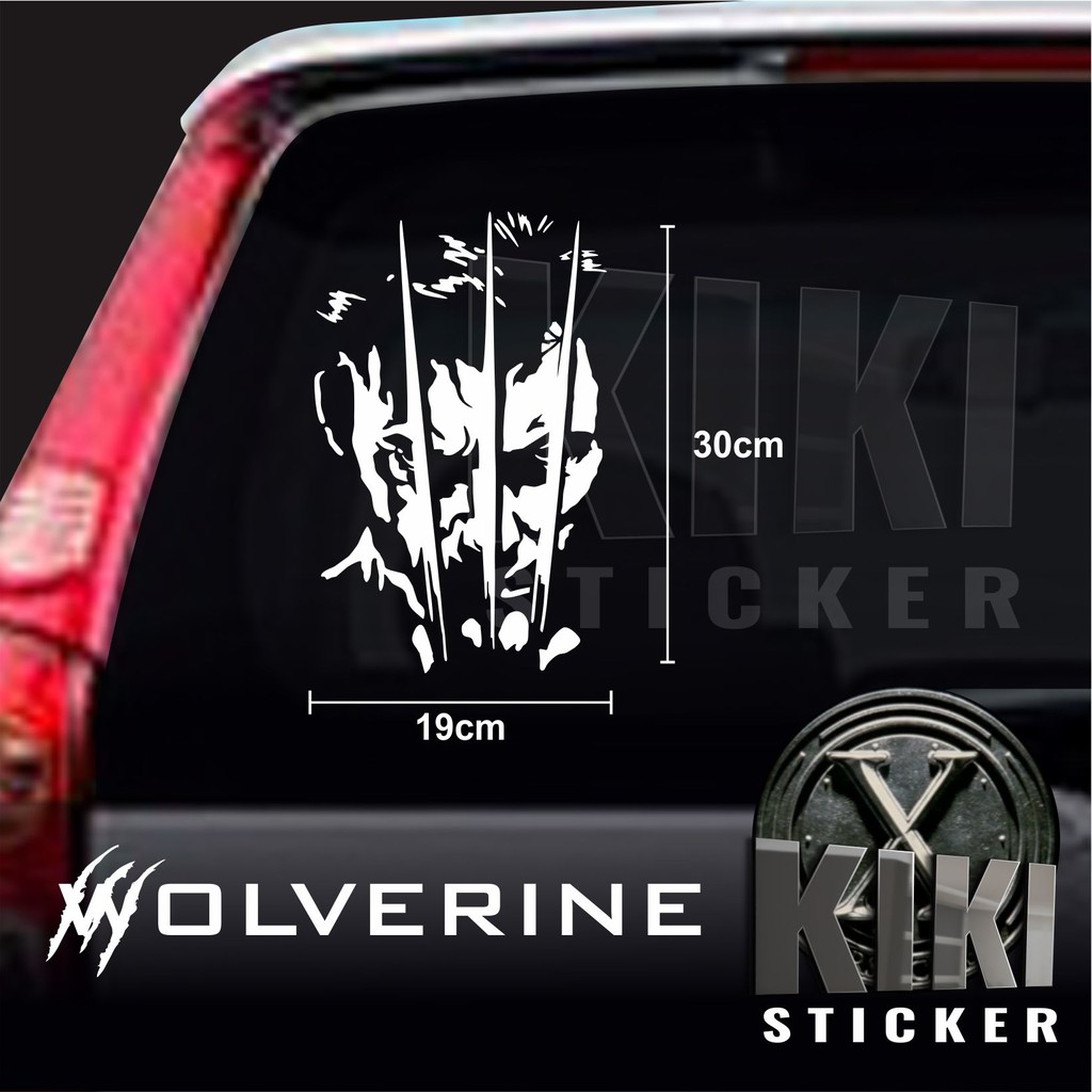 Jual CUTTING STICKER - STIKER KACA MOBIL BODY PINTU - WOLVERINE TERBARU ...