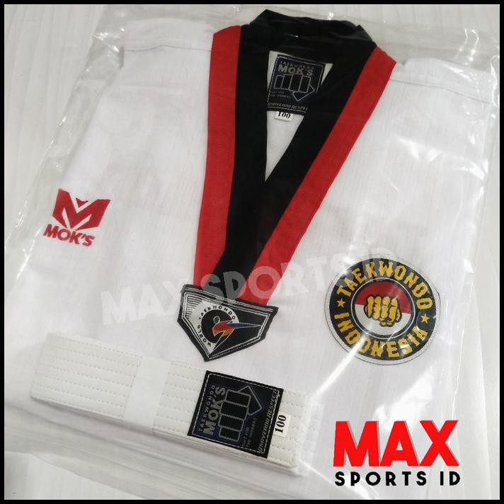 Jual Promo Dobok Moks Young Fighter Junior Seragam Taekwondo Kerah Poom - 130 | Shopee Indonesia