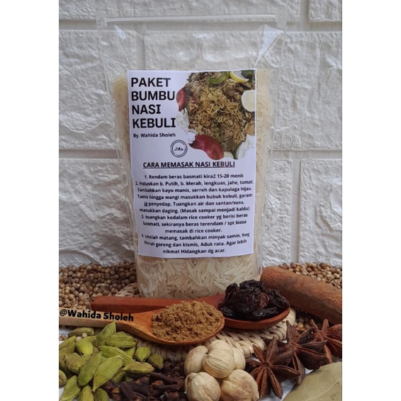 Jual paket beras + bumbu 200gr kebuli briyani mandhi bukhari | Shopee ...