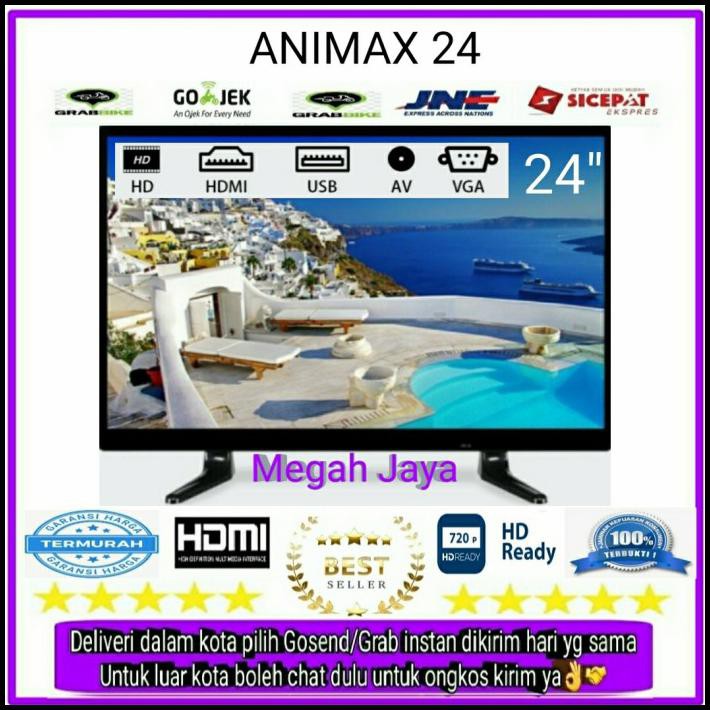 Jual Led Tv Animax 24Inch Usb Vga Garansi Resmi | Shopee Indonesia