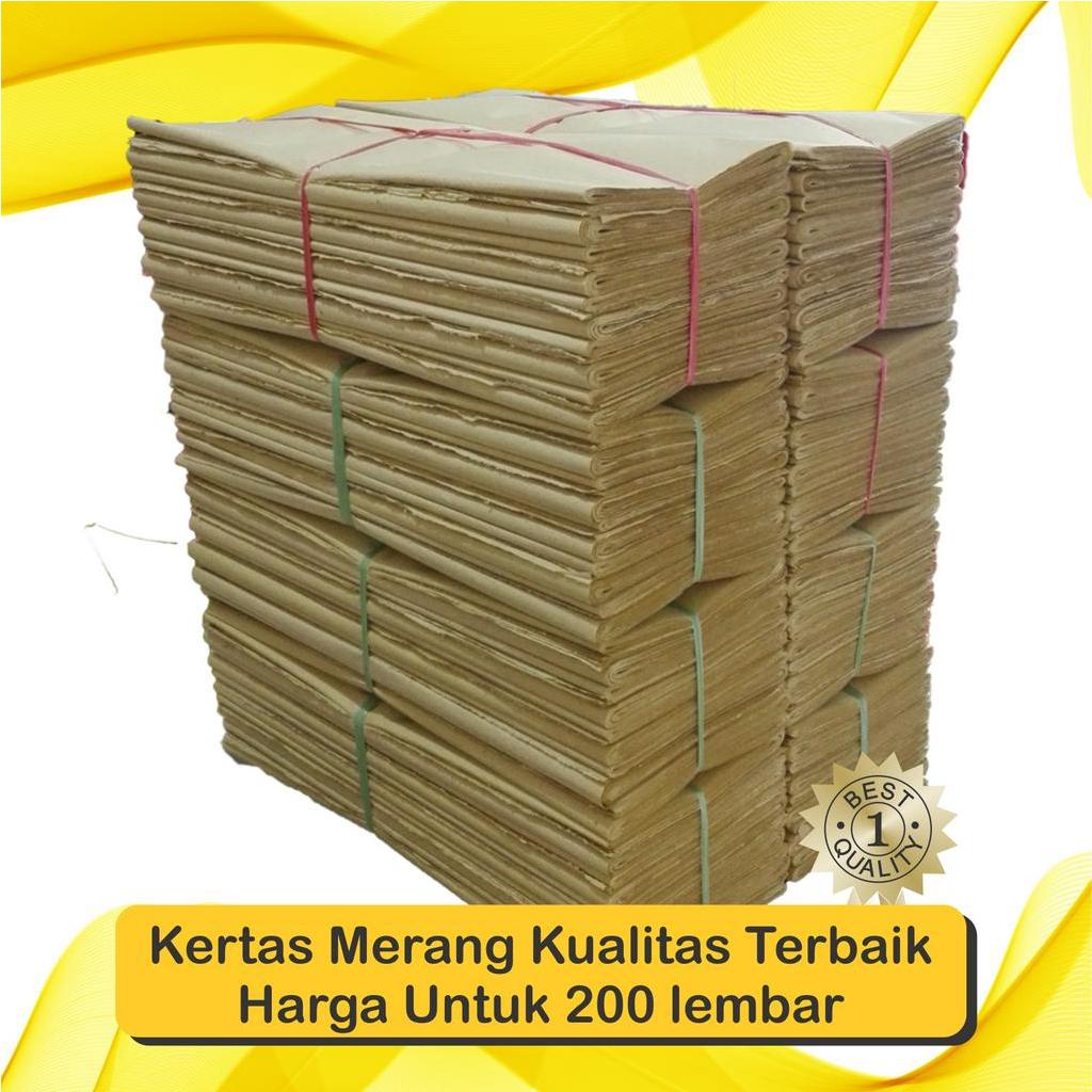 Jual Kertas Merang / Kertas Serap Minyak Gorengan 1 ikat = 200 lembar ...