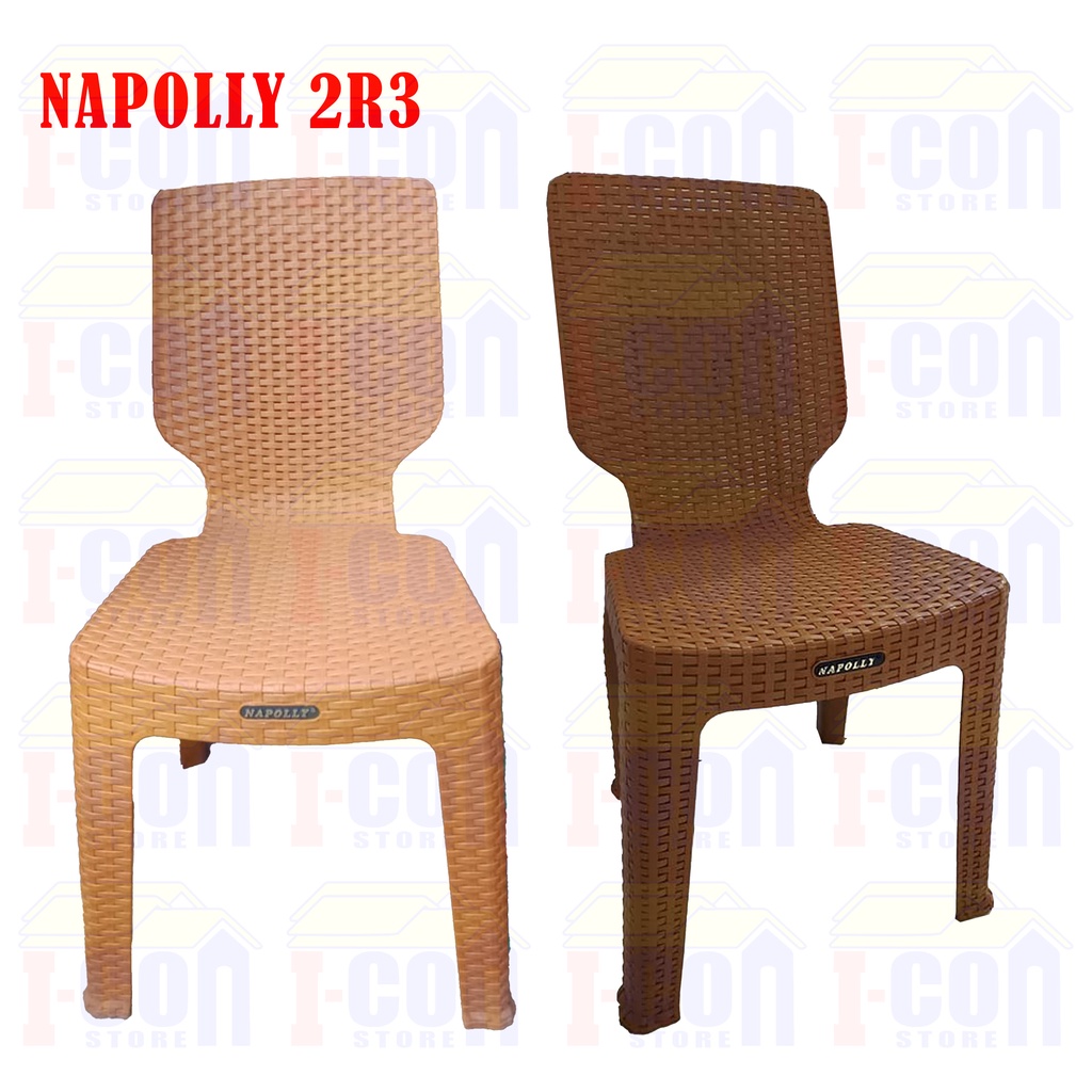Jual Kursi Plastik Napolly 2R3 Olymplast OL 208R Kursi Sandaran Motif ...
