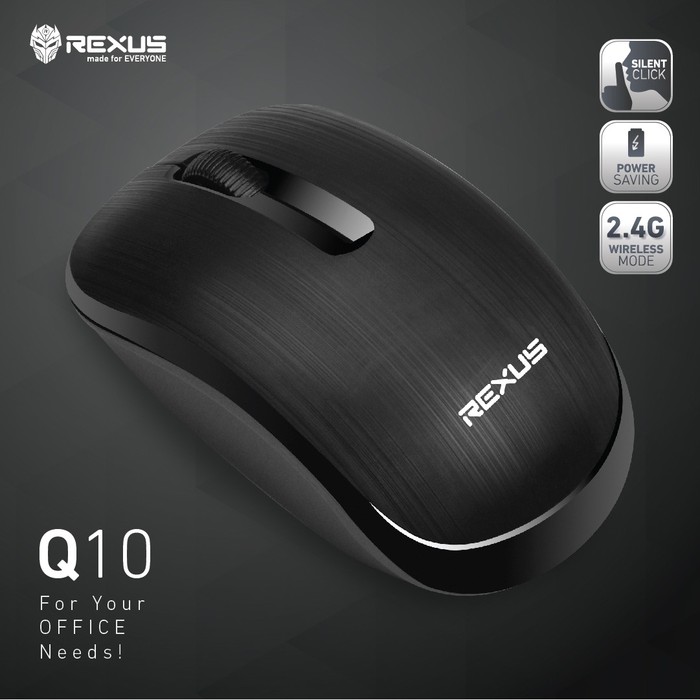 Jual Mouse Wireless Rexus Office Q20 Silent Mouse | Shopee Indonesia