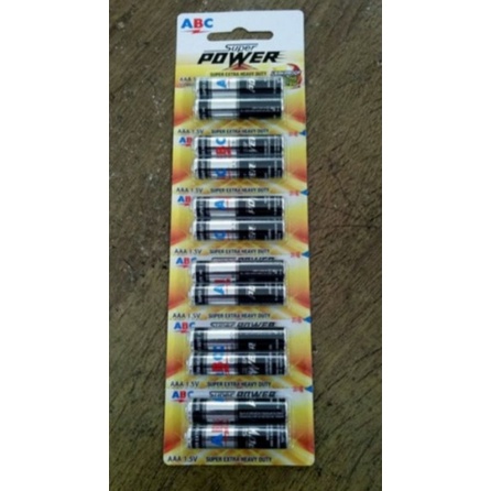 Jual Baterai Abc AAA super power 12 pcs | Shopee Indonesia