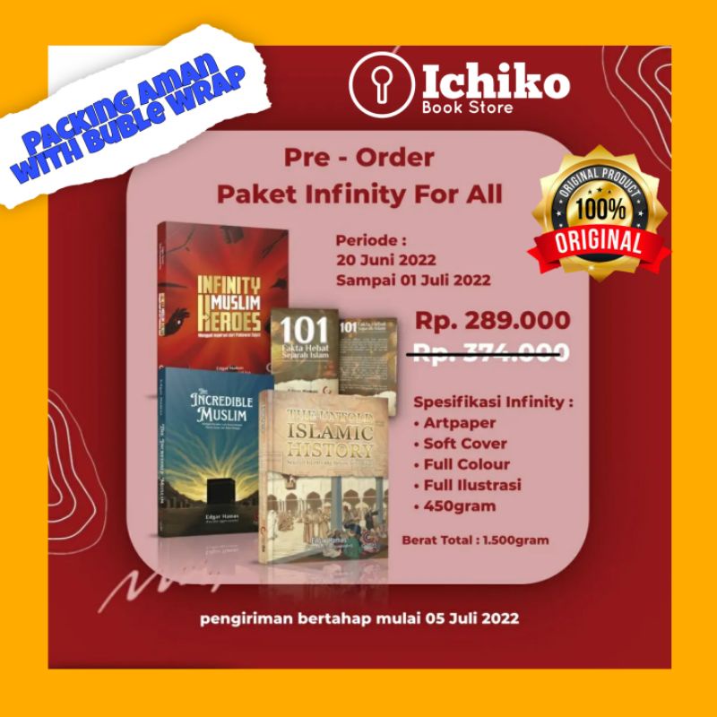 Jual PAKET THE INFINITY MUSLIM + THE INCREDIBLE MUSLIM +TUIH + BUKU ...
