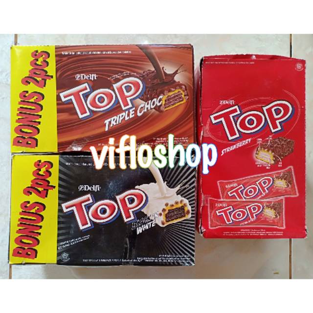 Jual Top Wafer Delfi Kemasan Box (24 x 9 gram). Wafer Top | Shopee ...