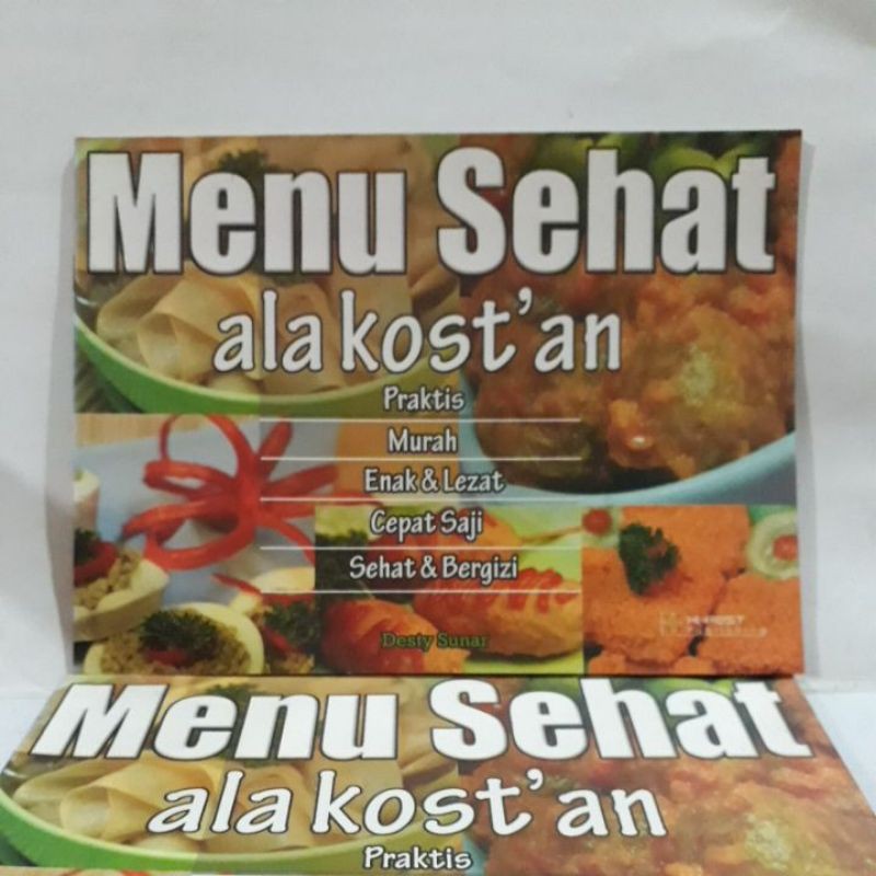 Jual Buku Kuliner - Menu Sehat Ala Kost'an | Shopee Indonesia