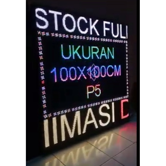 Jual P5 LED running text 100x100cm RGB WIFI | Shopee Indonesia