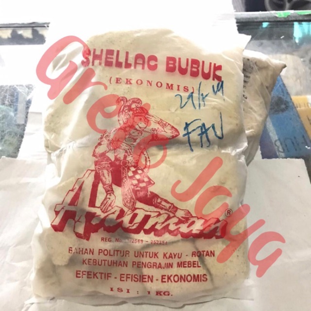 Jual ( 1 Kg ) Shellac Shellak Sherlak Sirlak Serlak Bubuk Emping Anoman ...