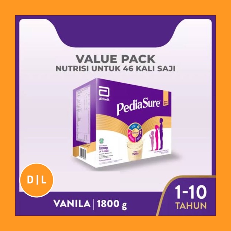 Jual PEDIASURE TRIPLESURE 1800gr vanila 1800 gr | Shopee Indonesia