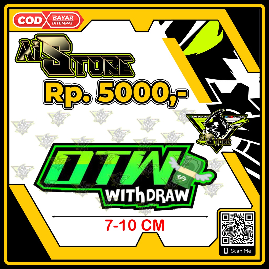 Jual Stiker OTW Withdrad | Shopee Indonesia