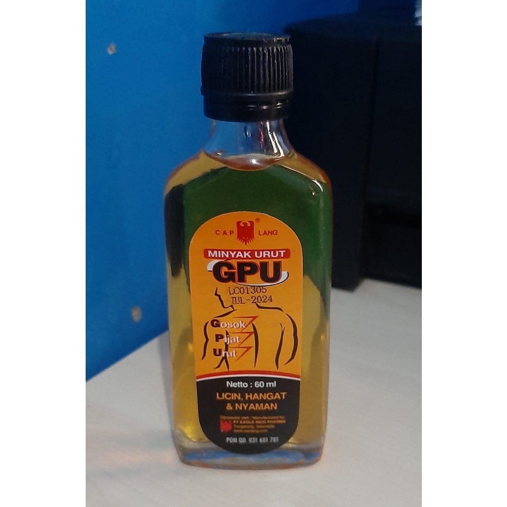 Jual Cap Lang Minyak Urut GPU Jahe & Sereh 60ml - Minus Dus Luar ...